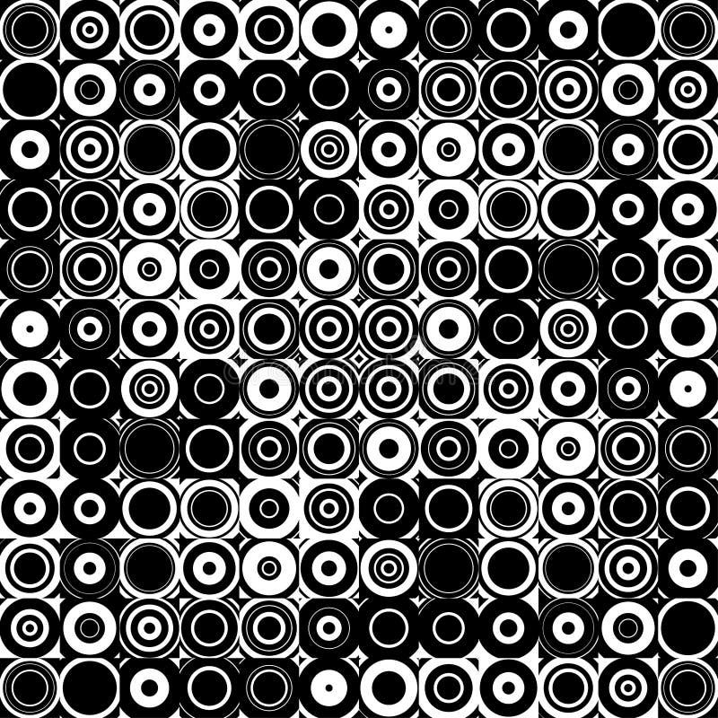 Seamless Pattern, Concentric, Radial, Radiating Circles, Rings, Lines ...