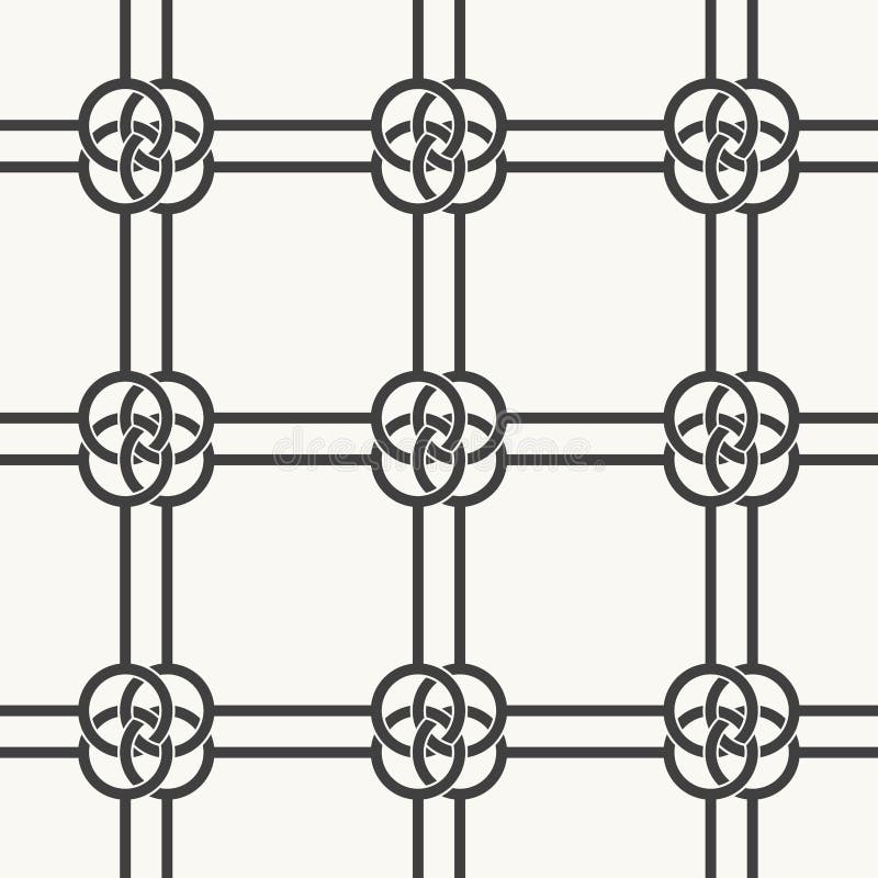 Seamless Pattern with a Pattern of Connected Rings. Continuous Chain of ...