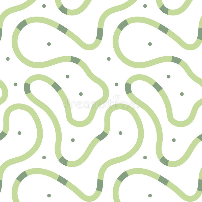 Seamless Pattern with Continious Endless Line. Creative Minimalist ...