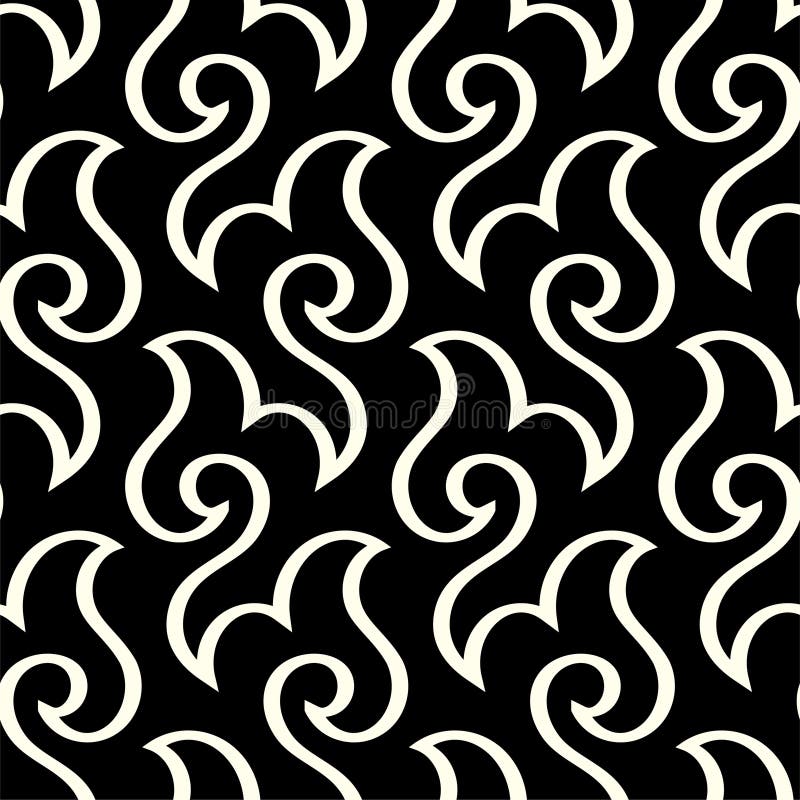 Seamless Pattern of Continuous Line Design Stock Vector - Illustration ...