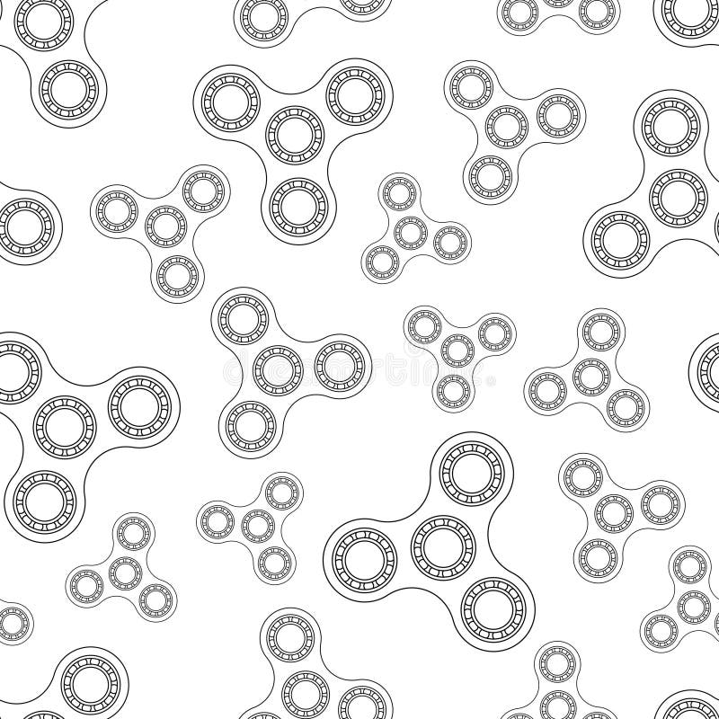 Fidget spinner pattern stock vector. Illustration of decoration - 99459637