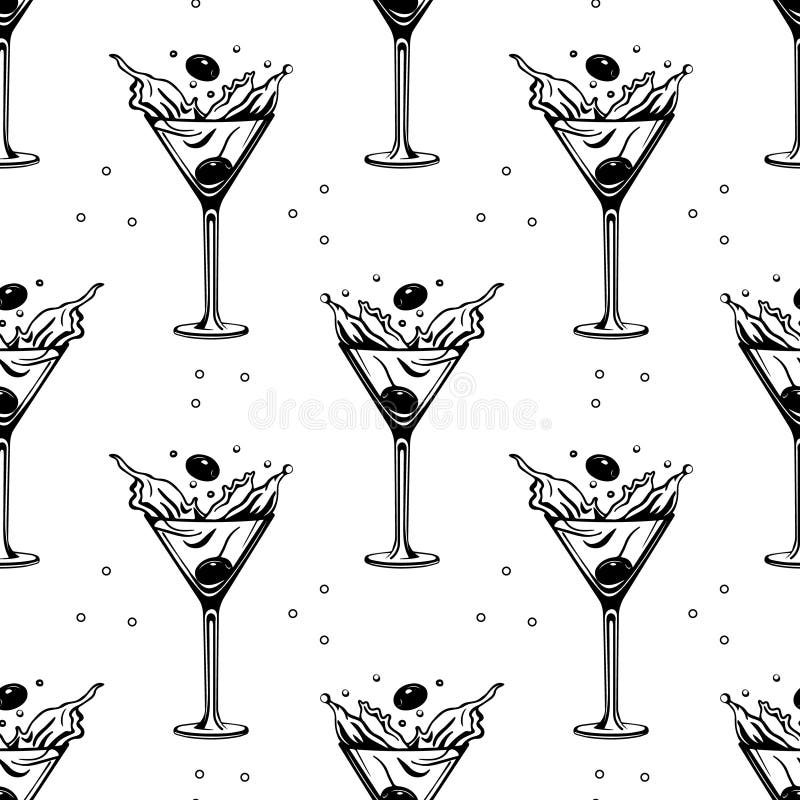 Background Cocktails Pattern Stock Illustrations – 3,758 Background ...