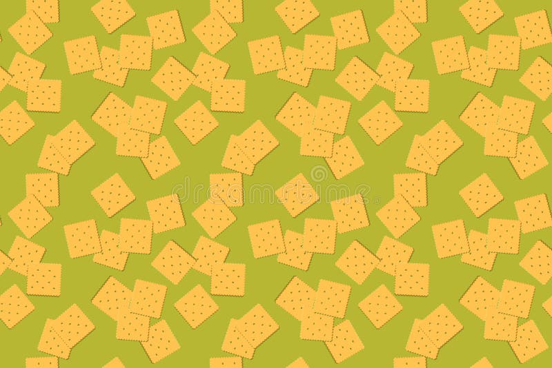 Seamless Pattern with Cookies and Crackers. Vector Illustration Stock ...