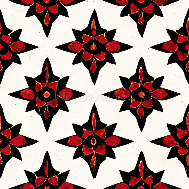Seamless Pattern with a Cool and Unique Design Stock Illustration ...