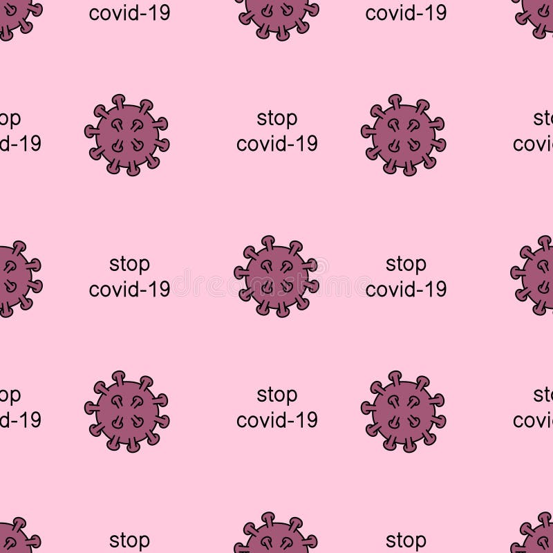 Seamless Pattern with Corona Virus. Covid-19. Vector Illustration Stock ...