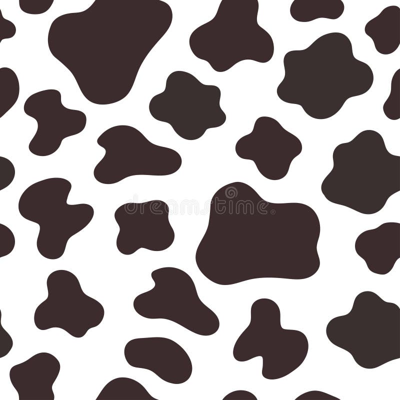 Seamless Pattern with Cow Spots. Vector Graphics Stock Illustration ...
