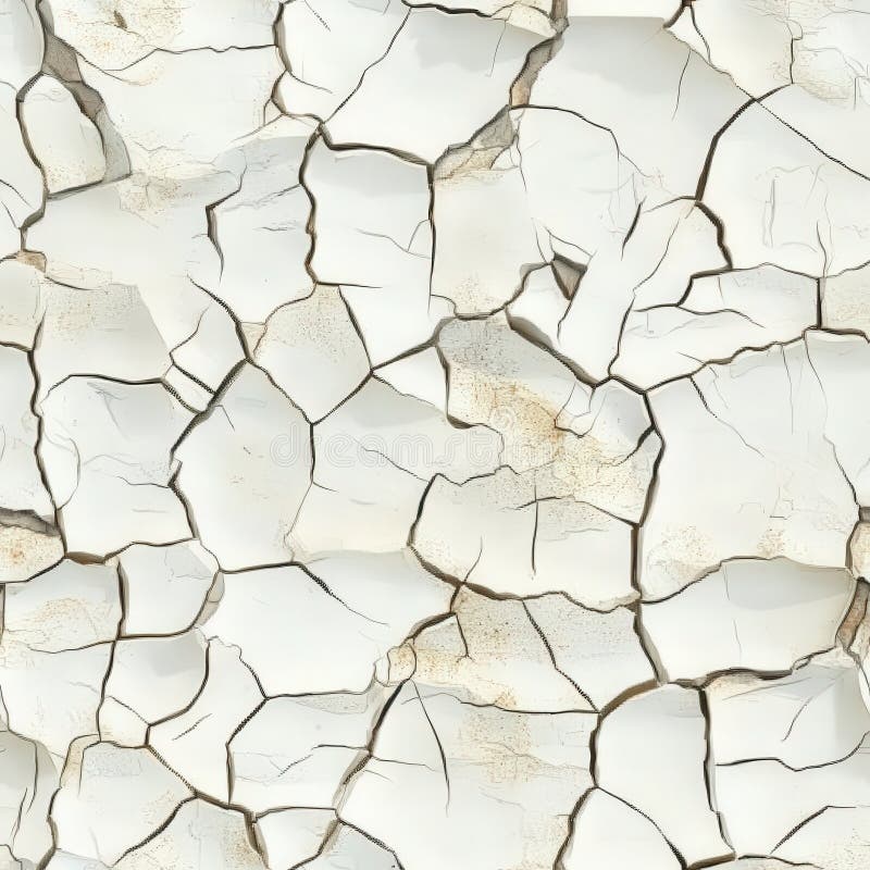 Seamless Pattern of Cracked Light Soil Texture Stock Photo - Image of ...
