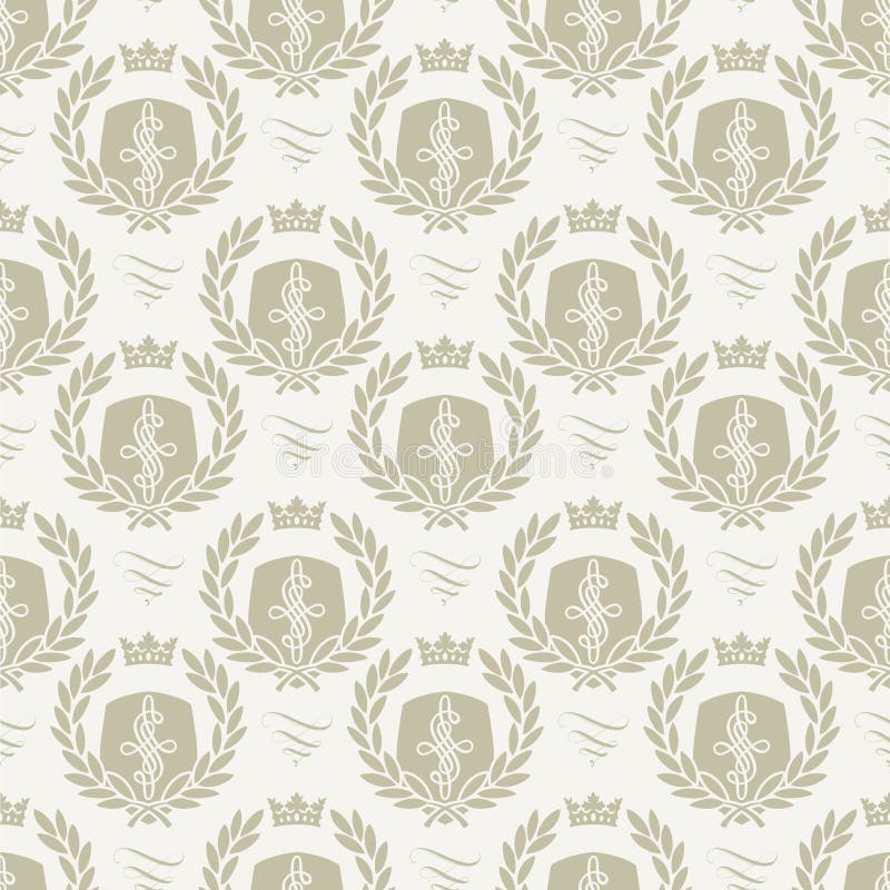 Seamless pattern crest stock vector. Illustration of design - 36633782