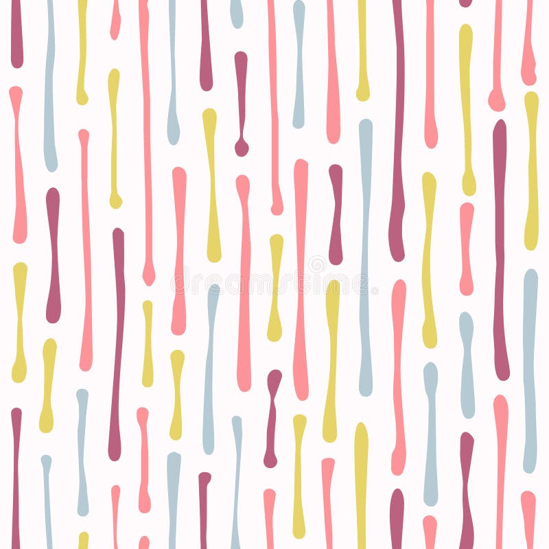 Seamless Pattern - Crooked Lines Stock Vector - Illustration of paper ...