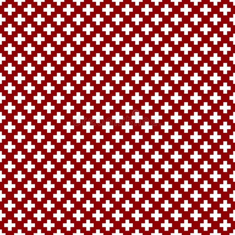 Seamless Pattern of Cross, Vector Illustration. Stock Vector ...