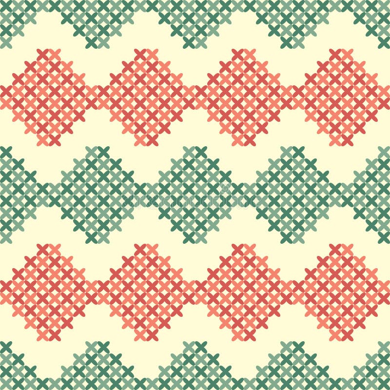 Seamless Pattern with Crosses Stock Vector - Illustration of pattern ...