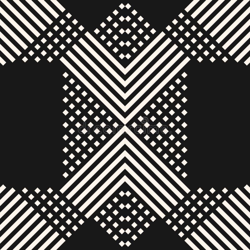 Seamless Pattern with Crossing Diagonal Lines, Stripes, Squares. Modern ...
