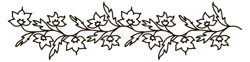 Seamless Pattern. Curly Flowers. Vector Stock Vector - Illustration of ...