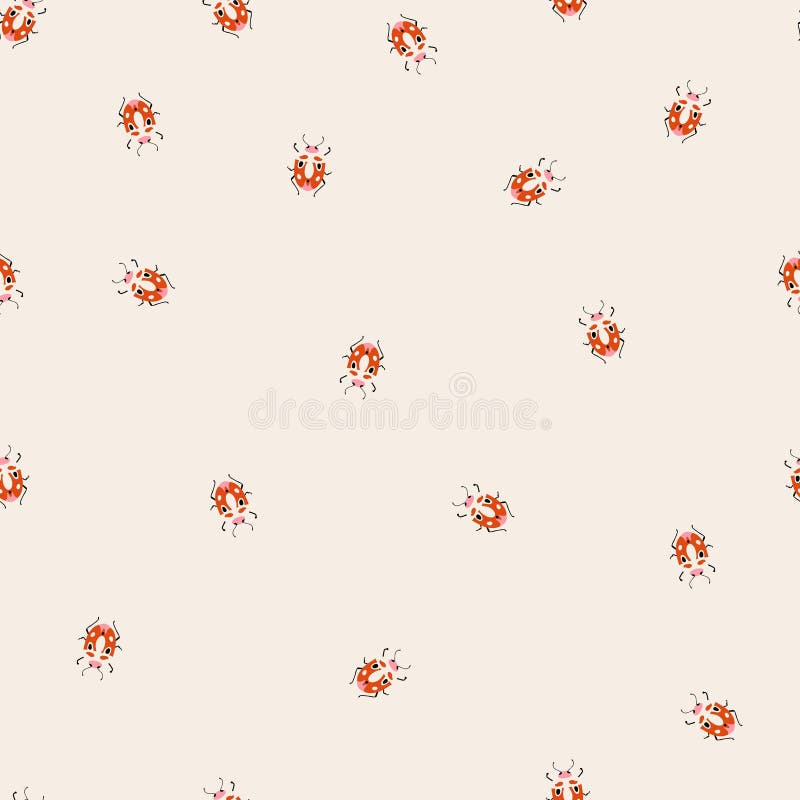 Seamless Pattern with Cute Bugs. Colorful Hand Drawn Vector Stock ... Seamless Pattern with Cute Bugs. Colorful Hand Drawn Vector Stock ...