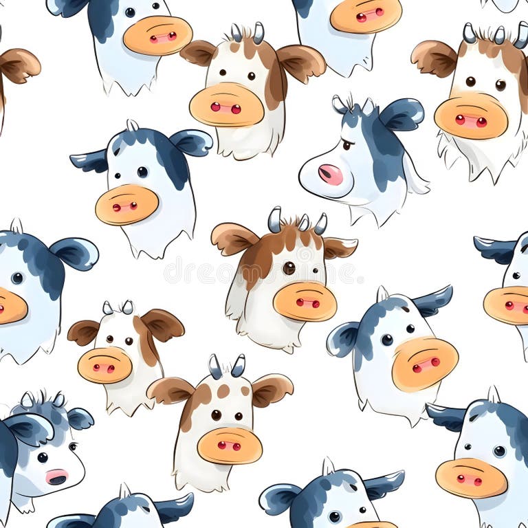 Cows Background Cartoon Stock Illustrations – 2,624 Cows Background ...