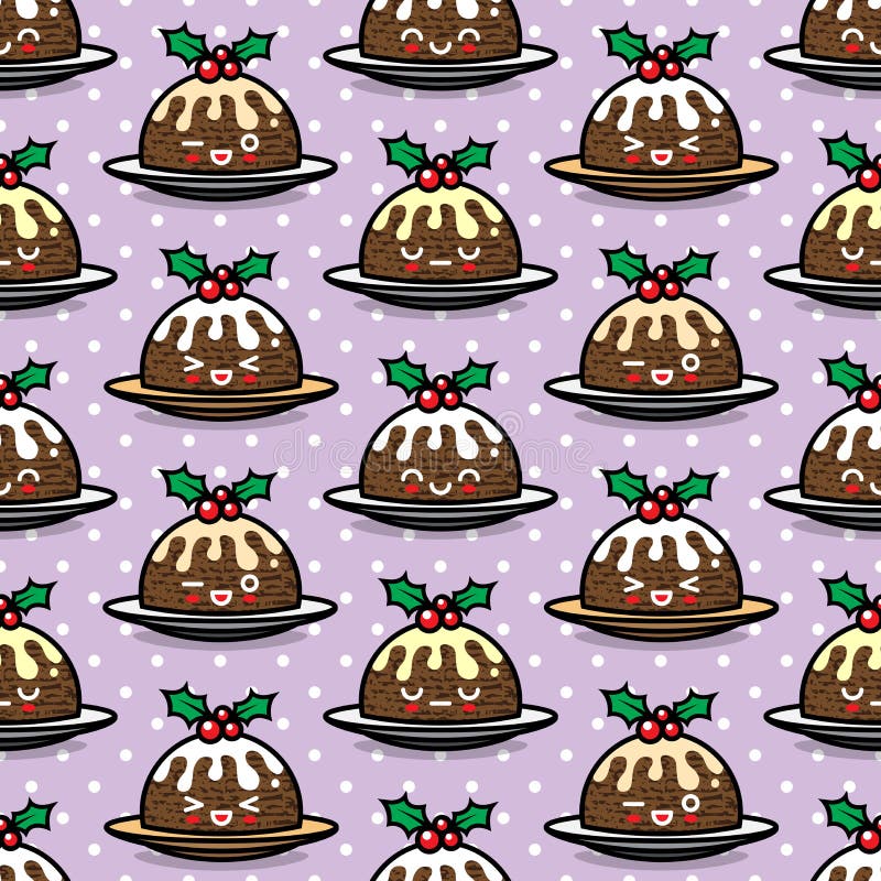 Cute Christmas Pudding Characters Stock Illustrations – 61 Cute ...