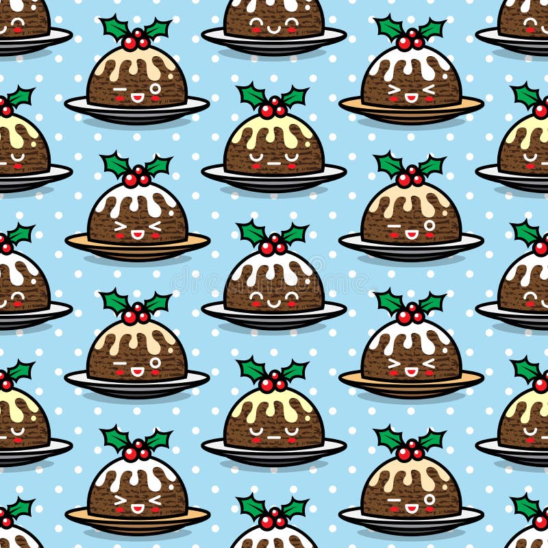 Cute Christmas Pudding Characters Stock Illustrations – 61 Cute ...