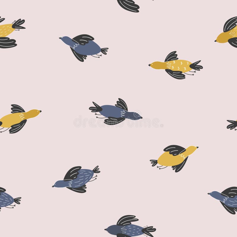 Birds in flight stock vector. Illustration of flying - 145129899