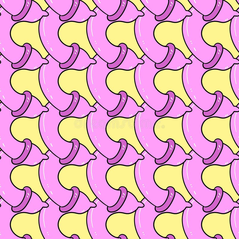 Seamless Pattern Of Cute Condom Cartoon Stock Illustration