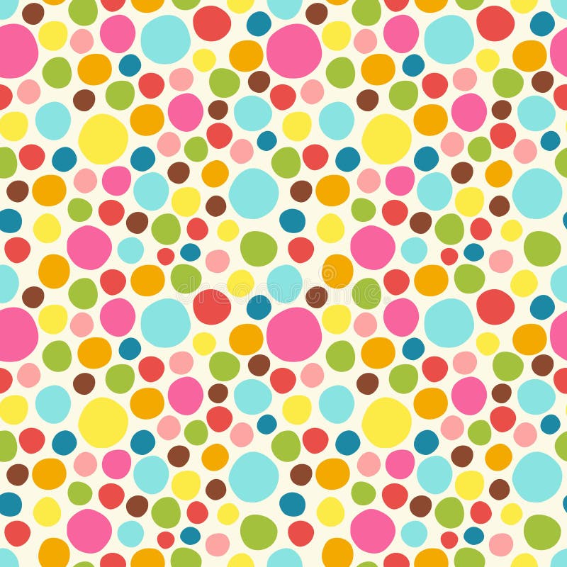 Seamless Pattern. Cute Polka Dot Texture Stock Vector - Illustration of ...