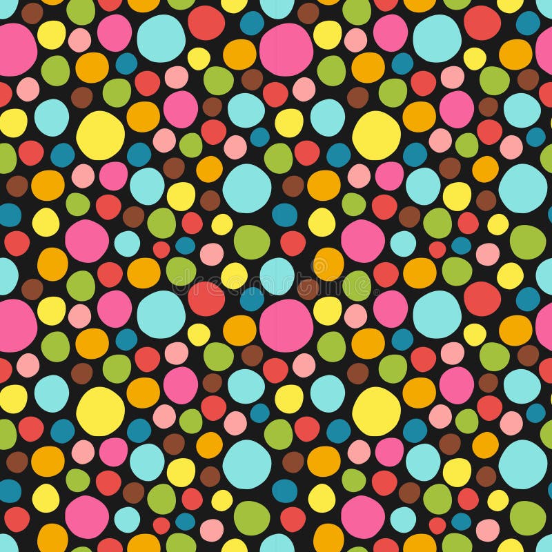 Seamless Pattern. Cute Polka Dot Texture Stock Vector - Illustration of ...
