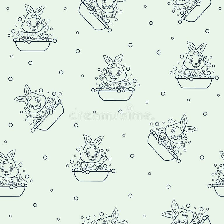 Rabbit Washing Stock Illustrations – 118 Rabbit Washing Stock ...