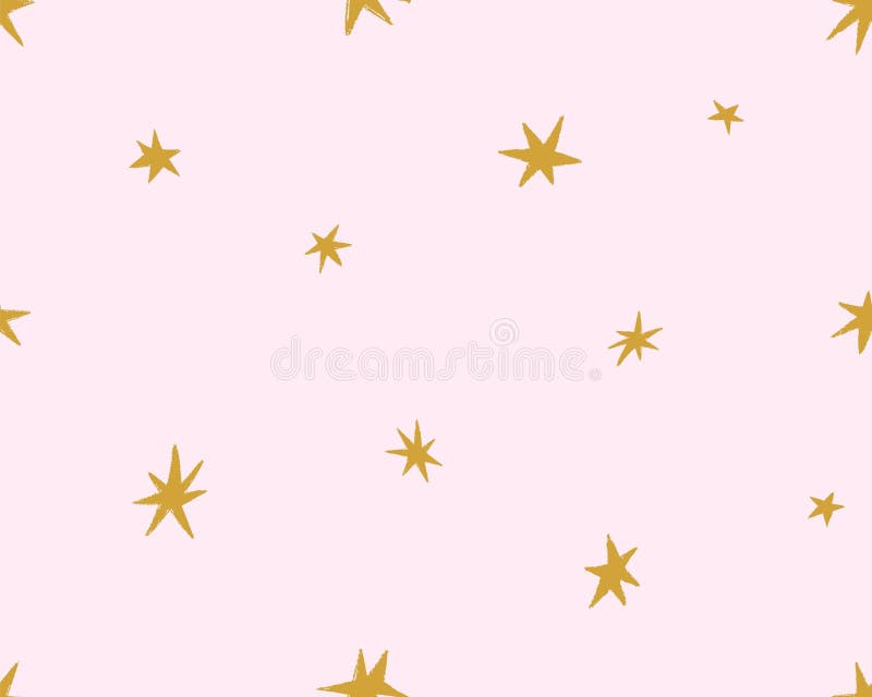 Seamless Pattern with Cute Tiny Stars. Endless Repeating Starry ...