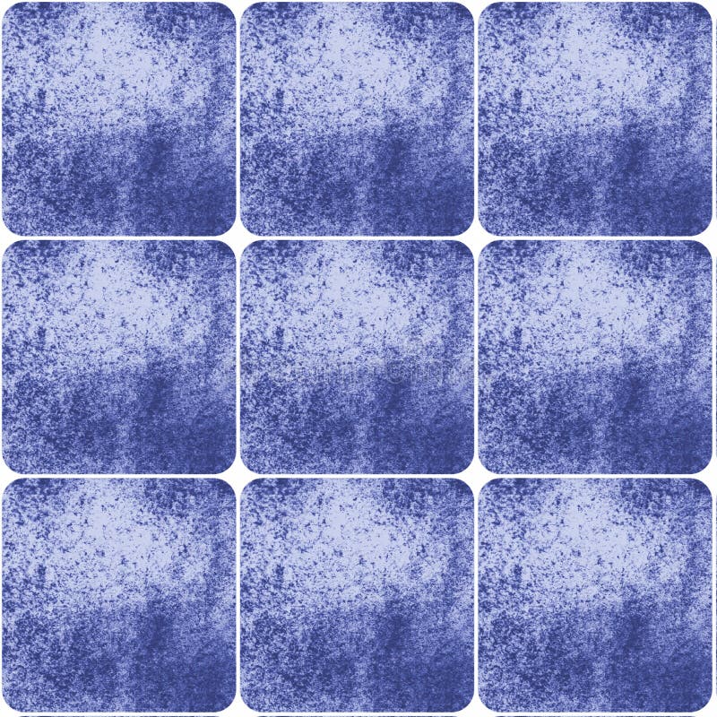 Seamless Pattern: Dark Blue Square Tiles with Rounded Corners Made of ...