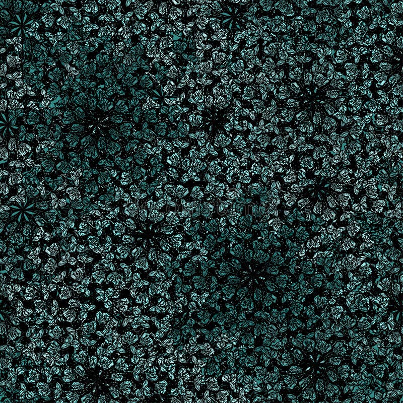 Seamless Pattern. Dark Endless Floral Ornaments. Original Design. Stock ...