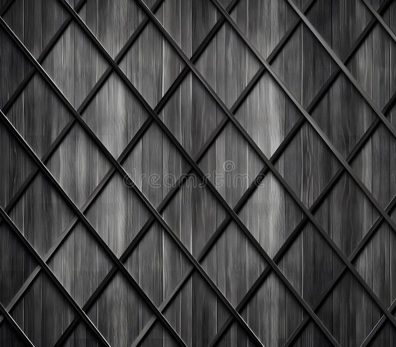 Seamless Pattern of Dark Grey and White Wood Diamond Stock Illustration ...