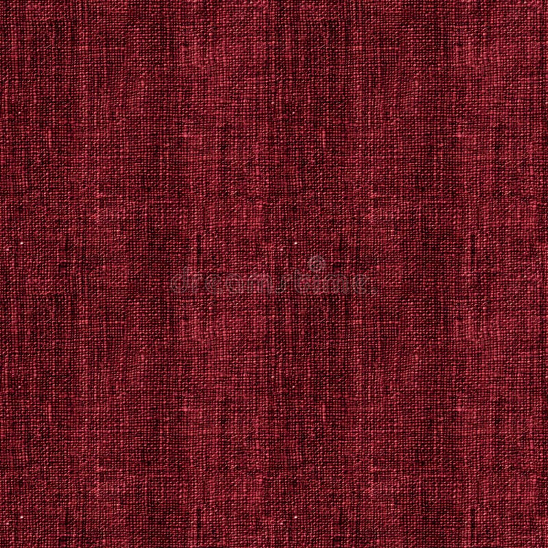 Seamless Pattern with Dark Red Linen Fabric Texture. Stock Illustration ...