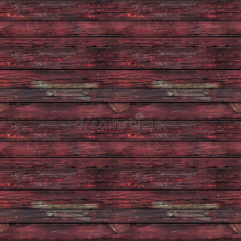 Seamless Pattern with Dark Red Wooden Boards. Stock Illustration ...