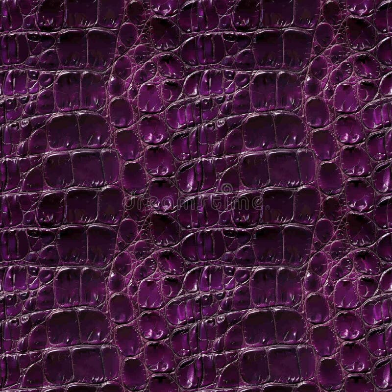 Seamless Pattern with Dark Violet Crocodile Leather Texture. Stock ...
