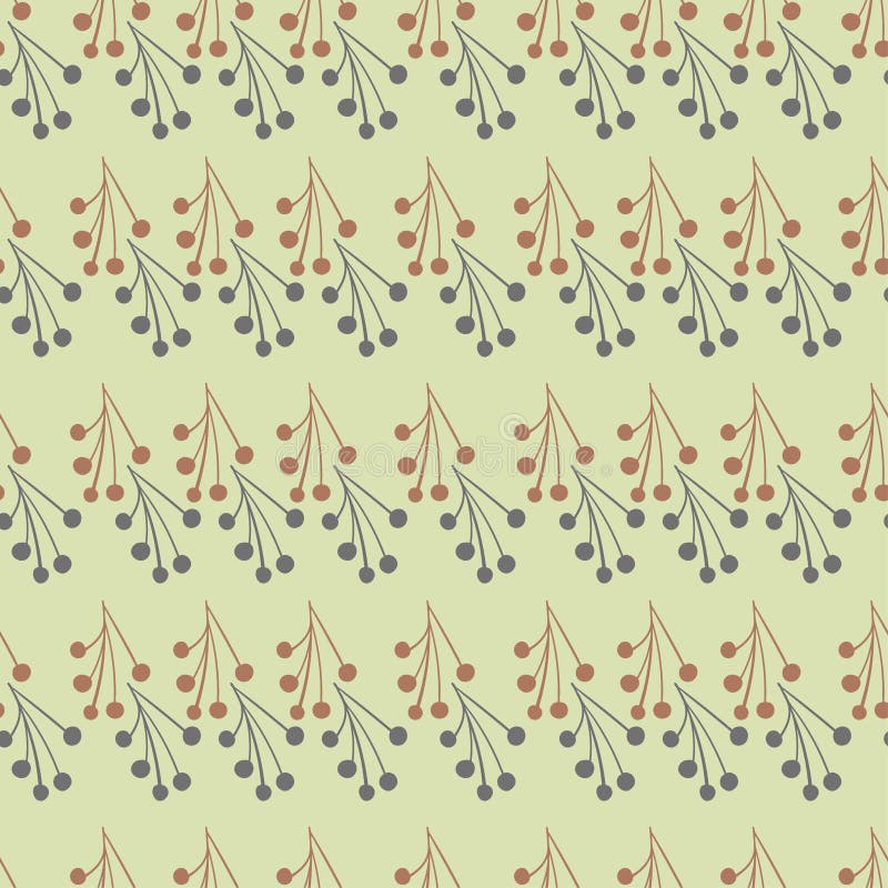 Seamless Pattern of Decorative Flowers and Elements Stock Vector ...