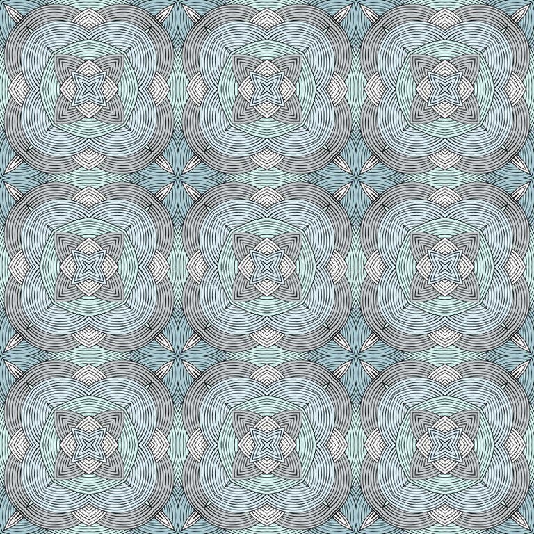 Seamless Pattern with Decorative Ornament Stock Vector - Illustration ...