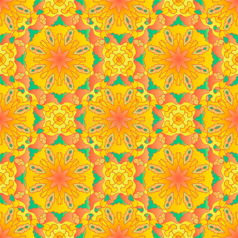 Seamless Pattern. Decorative Pattern in Beautiful Bright Colors with ...