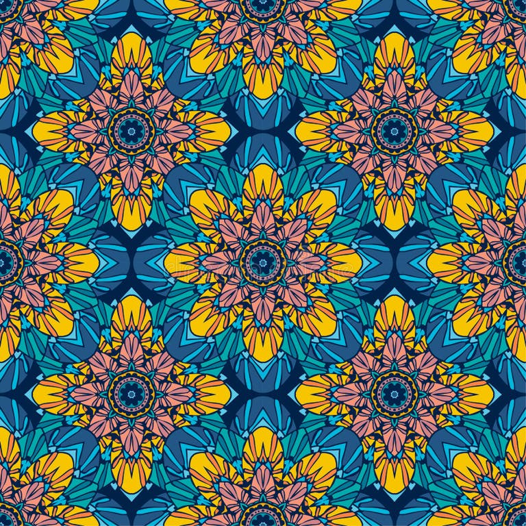 Seamless Pattern. Decorative Pattern in Beautiful Colors. Vector ...