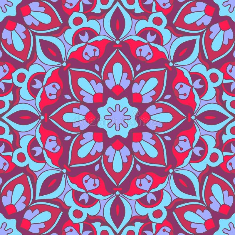 Seamless Pattern. Decorative Pattern in Beautiful Colors. Vector ...