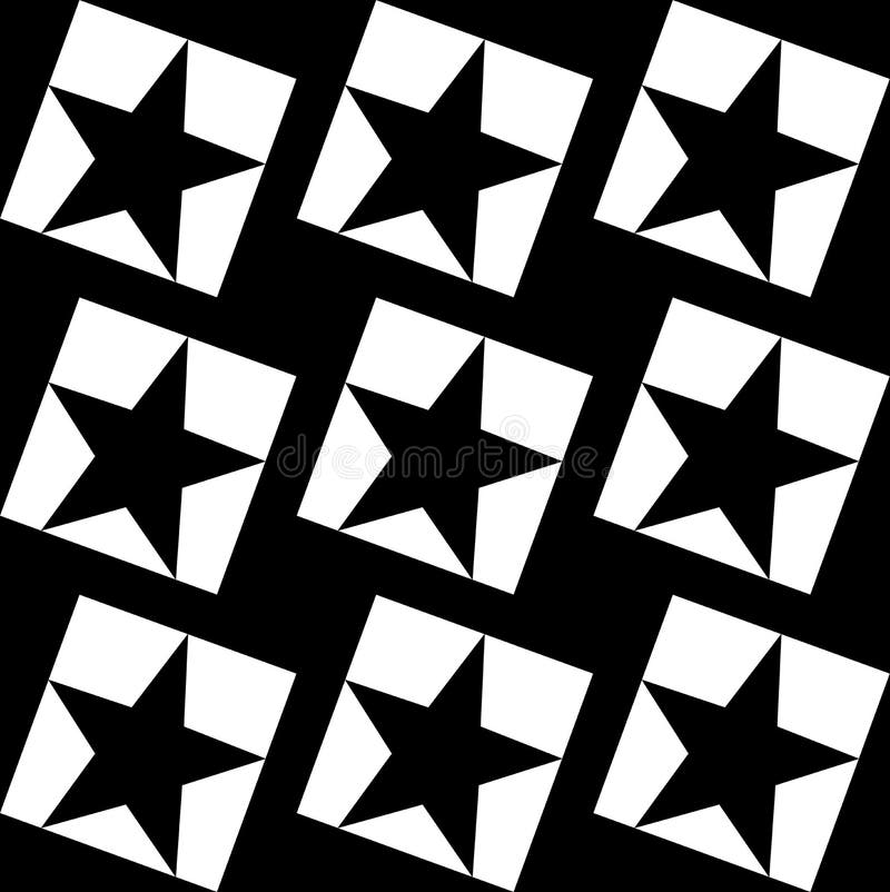 Seamless Pattern with a Decorative Pentagonal Star Stock Image ...