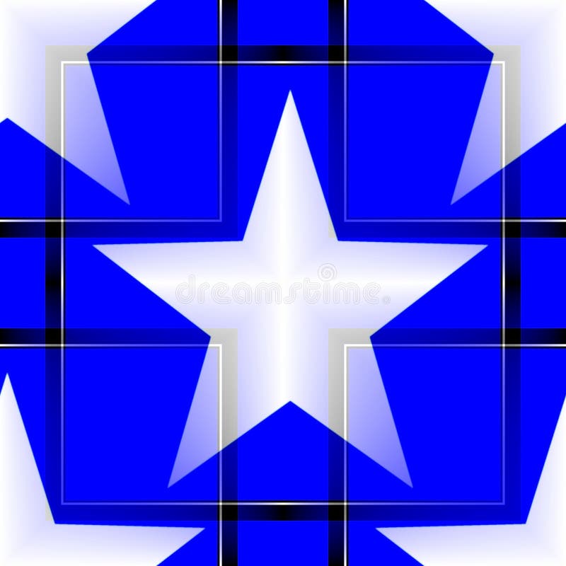 Seamless Pattern with a Decorative Pentagonal Star in a Translucent ...