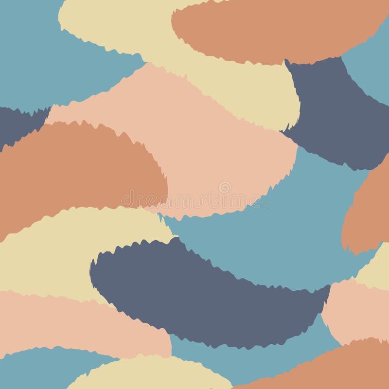 Seamless Pattern with Decorative Spots in Pastel Colors. Abstract ...