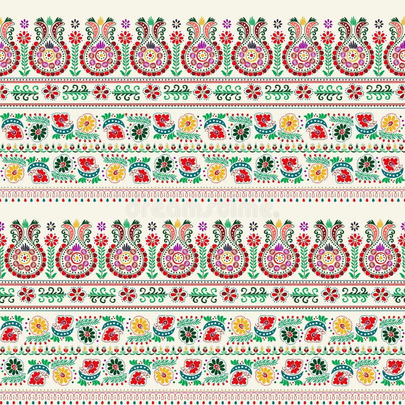 Hungarian Embroidery Pattern 11 Stock Vector - Illustration of ethnic ...