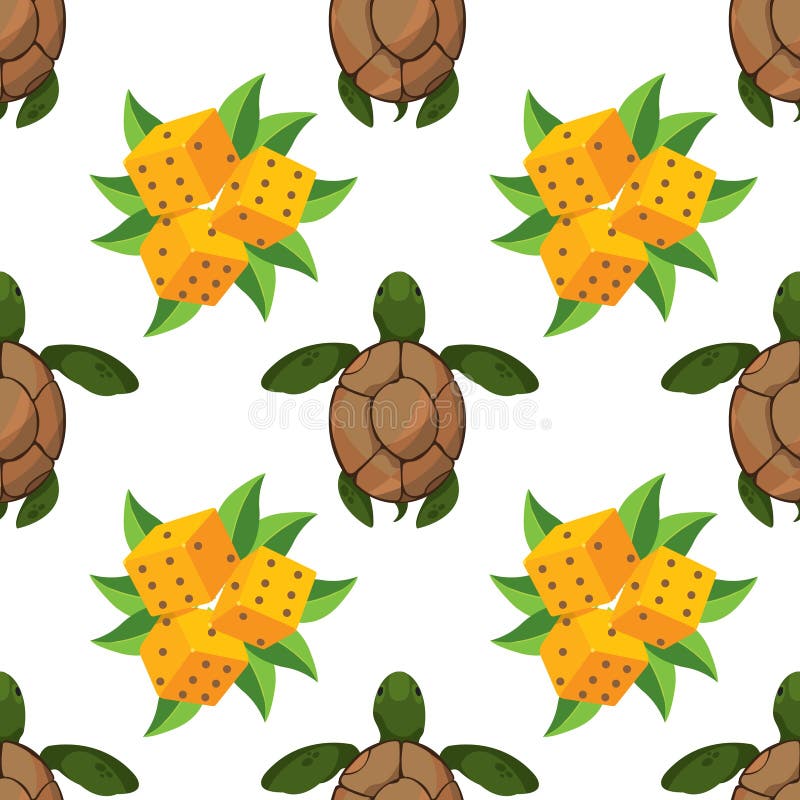 Seamless Pattern for Design Surface Sea Turtles Stock Illustration ...