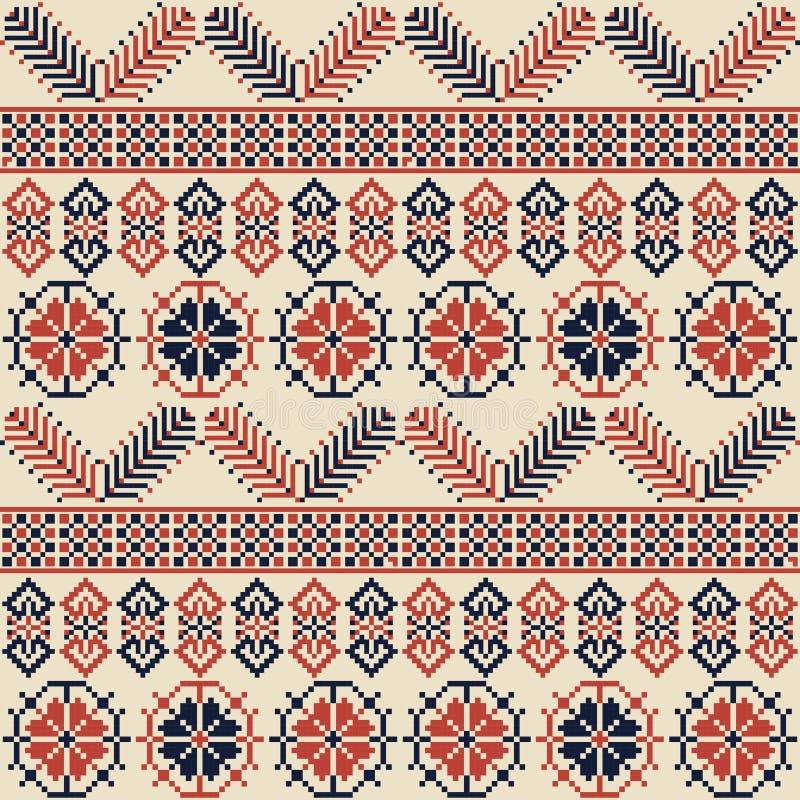 Palestinian Embroidery Pattern Stock Vector - Illustration of jordan ...