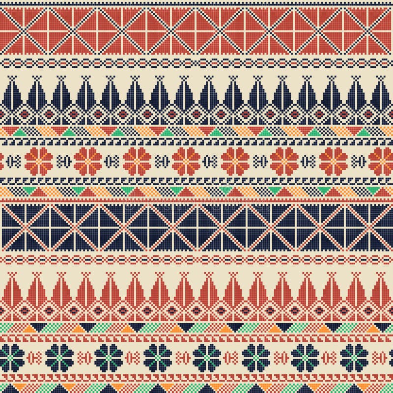 Palestinian Embroidery Pattern Stock Vector - Illustration of ...