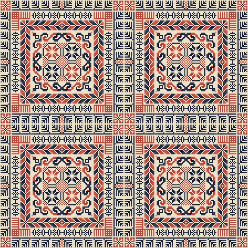 Palestinian Embroidery Pattern Stock Vector - Illustration of ...