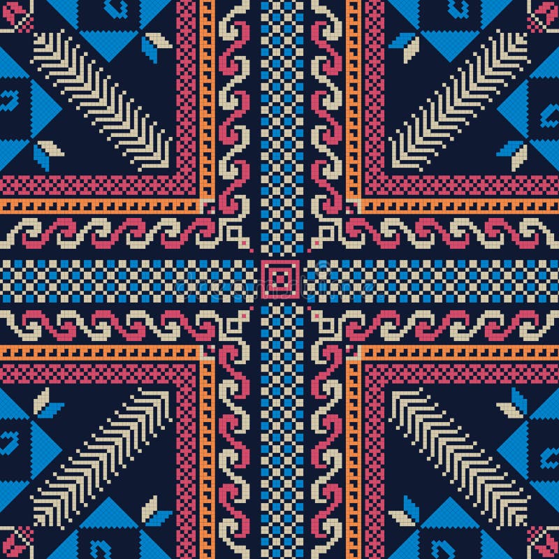 Palestinian Embroidery Pattern Stock Vector - Illustration of palestine ...