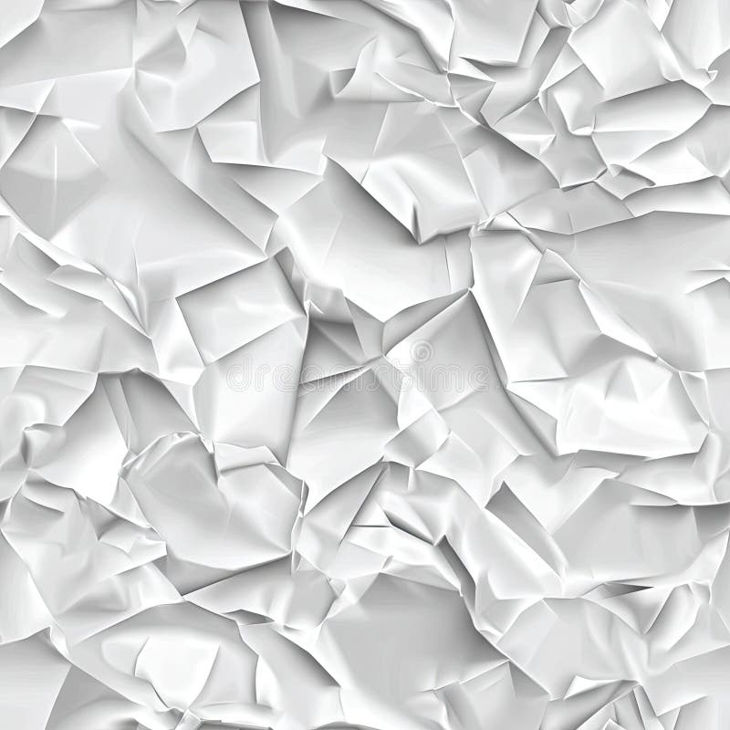 SEAMLESS PATTERN Detailed White Crumpled Paper Texture Offers a Unique ...