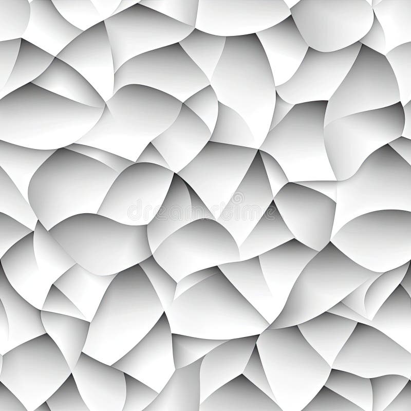 SEAMLESS PATTERN Detailed White Crumpled Paper Texture Offers a Unique ...