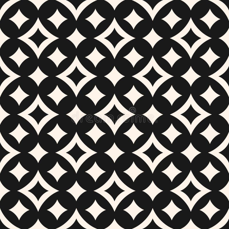Seamless Pattern with Diamond Shapes, Big and Small Curved Rhombuses ...